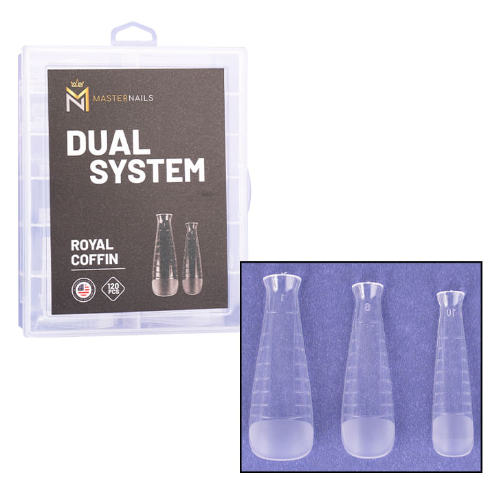 Uñas Dual System Royal Coffin x120 Polygel Master nails - Dipaso